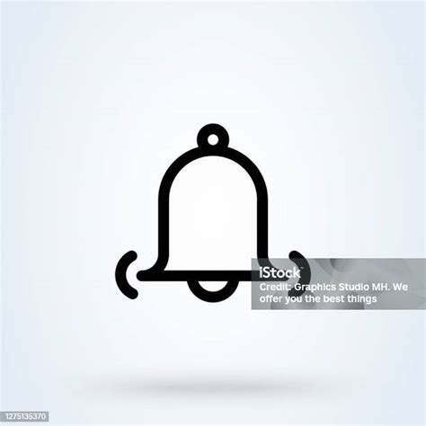 벨 사인 라인 아이콘 또는 로고가 울립니다 알림 개념입니다 진동 벨 및 알람 선형 벡터 그림 기민에 대한 스톡 벡터 아트 및 기타 이미지 Istock