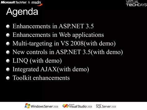 introduction to 3 5 using vs 2008 ppt