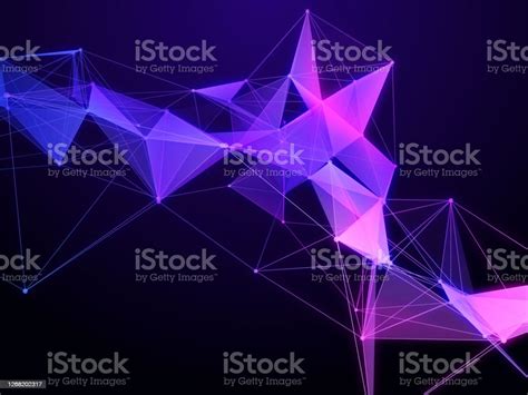연결 선과 점 네트워크 통신을 갖춘 3d 로우 플렉스 설계 3차원 형태에 대한 스톡 사진 및 기타 이미지 3차원 형태 동작 활동 디지털 생성 이미지 Istock
