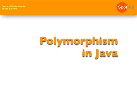 Polymorphism In Java Pdf Programming Languages Computing