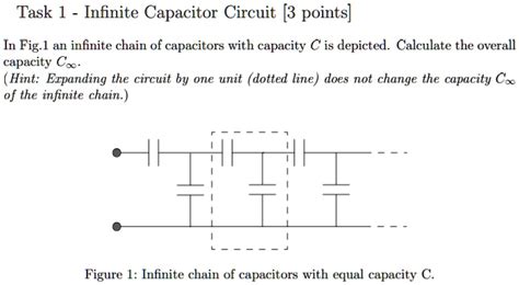 solved task 1 infinite capacitor circuit [3 points] in fig 1 an