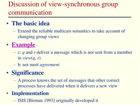 PPT Introduction System Model And Group Communication Fault Tolerant