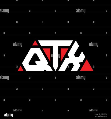 Qtx Triangle Letter Logo Design With Triangle Shape Qtx Triangle Logo