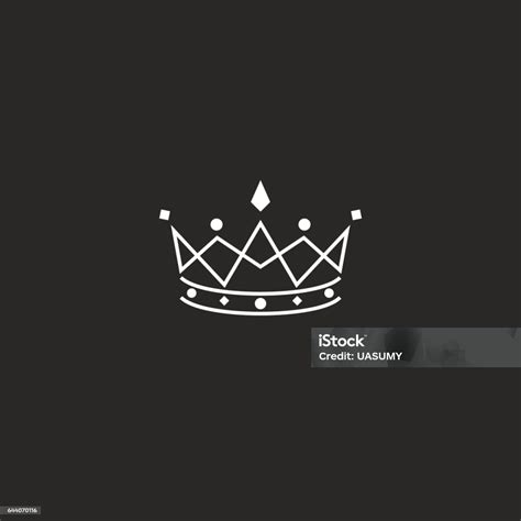 로얄 기호 아이콘 모노 그램 크라운 로고 아름다움 티아라 공주 디자인에 대한 스톡 벡터 아트 및 기타 이미지 디자인 벡터 복고풍 Istock