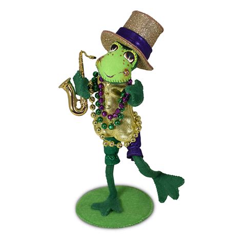10in Mardi Gras Boy Frog 2024 Annalee Dolls