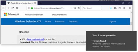 Windows Defender Virus Test Failure Windows Forums