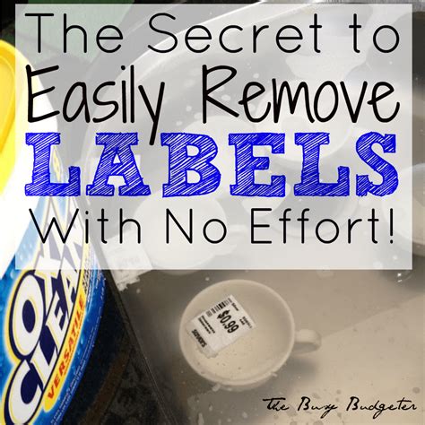MOM Tip How To Remove Labels Easily 24 7 Moms