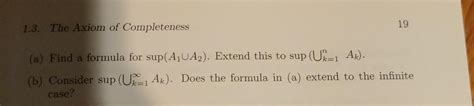 Solved Exercise 134 Let A1a2a3 Be A Collection Of