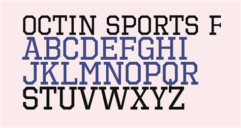Octin Sports Free Free Font What Font Is