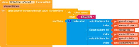 Colintree Listview Element Click And Open In Another Screen Discuss Kodular Community