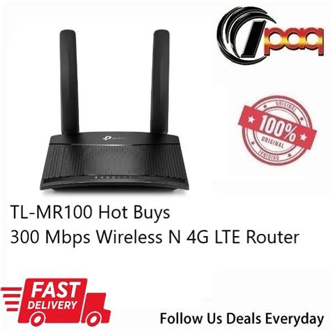 TP Link TL MR Mbps Wireless N G LTE SIM Card Router Lazada