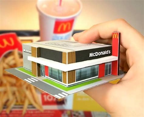 Mcdonalds Restaurant Miniature Paper Model By Koiwai Mitsuba Artofit