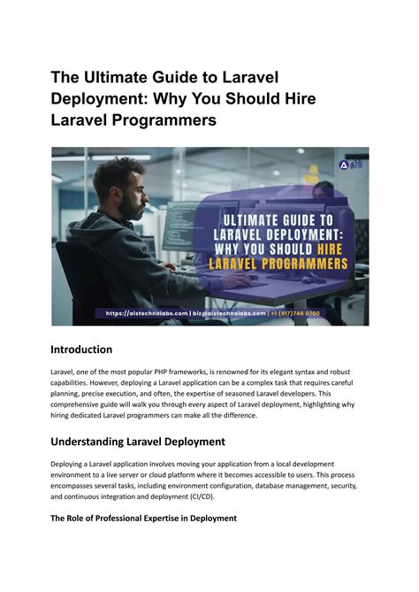 Ultimate Guide To Laravel Deployment Why You Should Hire Laravel