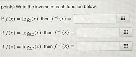 solved 3 points suppose f x log5 14x 7 1 what is the