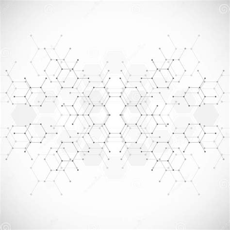 Abstract Design Element With Geometric Background And Hexagons Shape