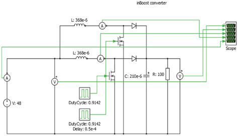 Schematic Of Interleaved Boost Converter With 48 V Input Download