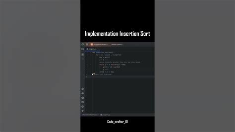 📌 Insertion Sort Python Coding Pythoncode Shorts Youtube