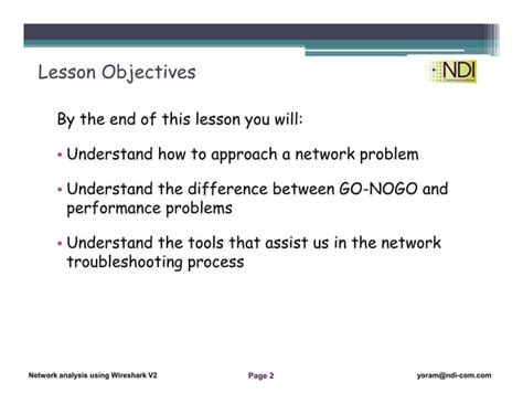 Network Analysis Using Wireshark Lesson 1 Introduction To Network