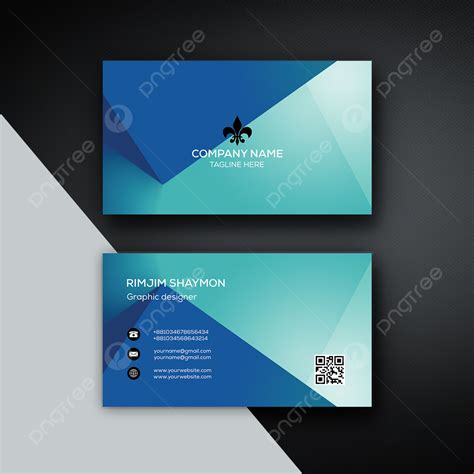 파란색 명함 디자인 템플릿 Psd 다운로드 디자인 자료 다운로드