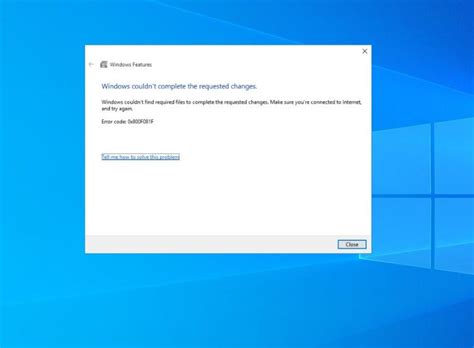 net framework 3 5 installation error 0x800f081f windows 11