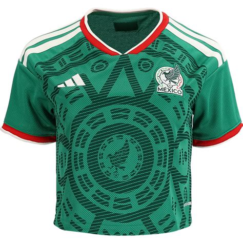 Womens Replica Adidas Mexico Home Crop Jersey 2026 Soccercom