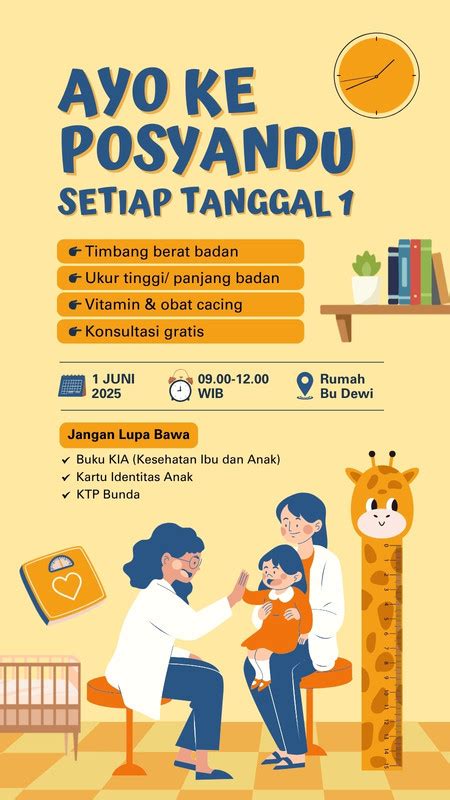 Gratis Desain Contoh Posyandu Canva