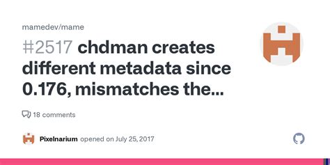 Chdman Creates Different Metadata Since Mismatches The XML Hashes Issue Mamedev