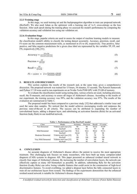 A Modified Residual Network For Detection And Classification Of