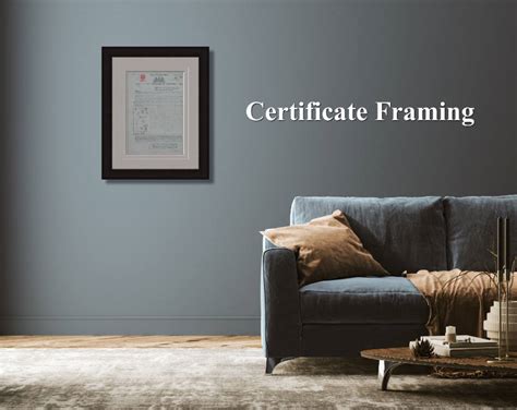 Certificate Framing Black Door Gallery