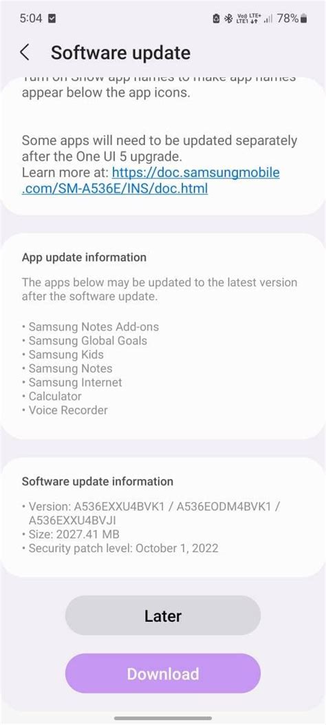 Samsung Serves Android 13 One Ui 5 0 Update To Galaxy A53 A33 In India Sammy Fans