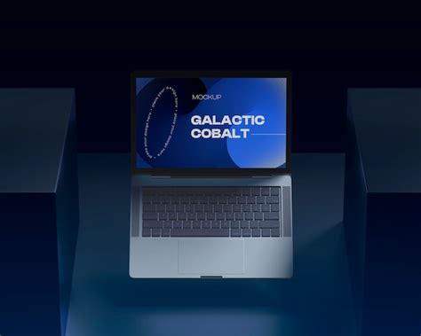 Premium Psd Floating Laptop Screen Mockup