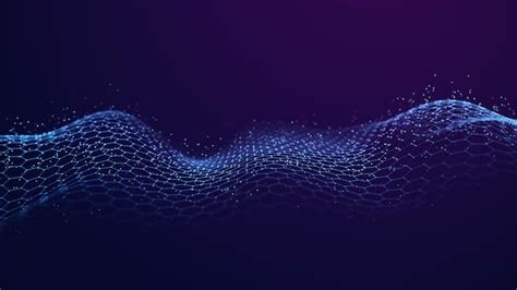 Premium Photo Abstract Hexagon Wave Big Data Visualization Futuristic