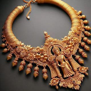 Gold Temple Necklace Temple Jewellery Temple Jewelry Necklace