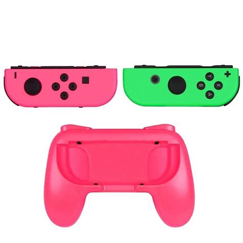 2 X Pink And Green Nintendo Switch Joy Con Grips Adz Gaming