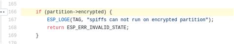SPIFFS Mount Fails When Flash Encryption Is Enabled IDFGH Issue Espressif Esp