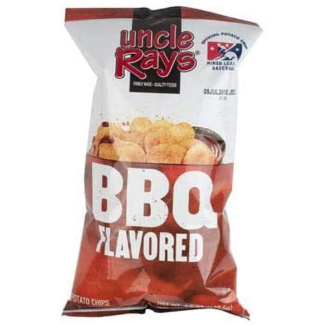 Uncle Rays Bbq Flavoured Potato Chips 10 X 130g Bulk Snack Supplier