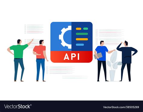 api application programming interface concept vector image