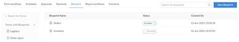 Disable Blueprint ManageEngine AppCreator Help