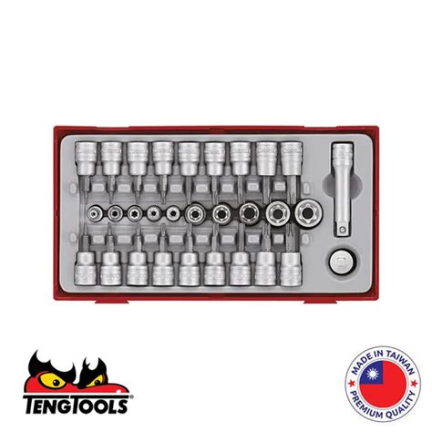 Teng Tx And E Torx Bits And Socket Set 30 Piece In Tc Tray General Tools