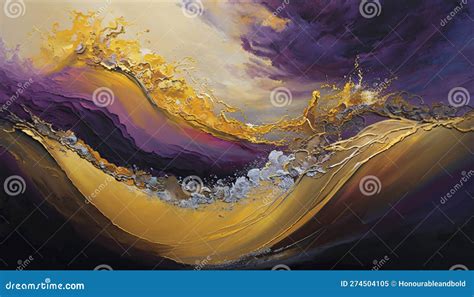 Absolutely Stunning Generative Ai Illustration Of Wave And Cloud Texture Combined To Create