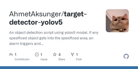 github ahmetaksunger target detector yolov5 an object detection
