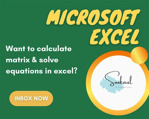 Perform Matrix Calculations On Excel By S Sookaul Fiverr