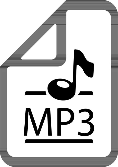 Mp Audio File Sign Or Symbol For Music Vector Art At Vecteezy