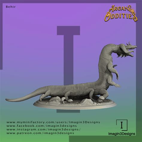 3d Printable Behir By Imagin3designs