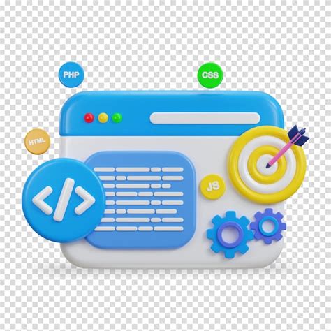 Premium Psd 3d Programming Icon Symbol Of Software And Web