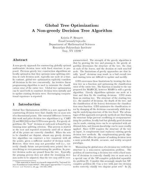 pdf global tree optimization a non greedy decision tree algorithm