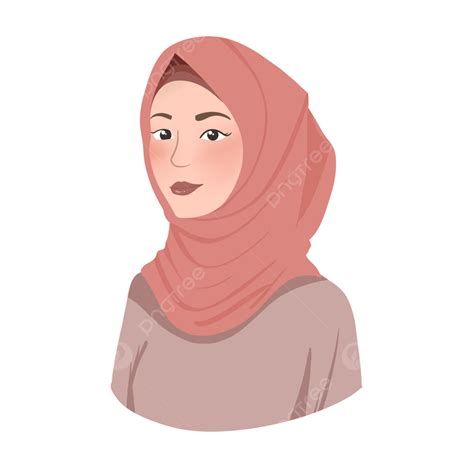 히잡 그림을 쓴 여자 히잡 여자 머리 스카프 이슬람 여성 Png 일러스트 및 Psd 이미지 무료 다운로드 Pngtree