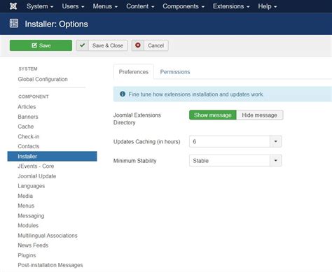 After Updating To Joomla 360 I Cannot Install A New Extension