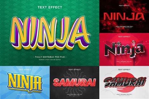 استایل متن نینجا سامورایی کد محصول 134504