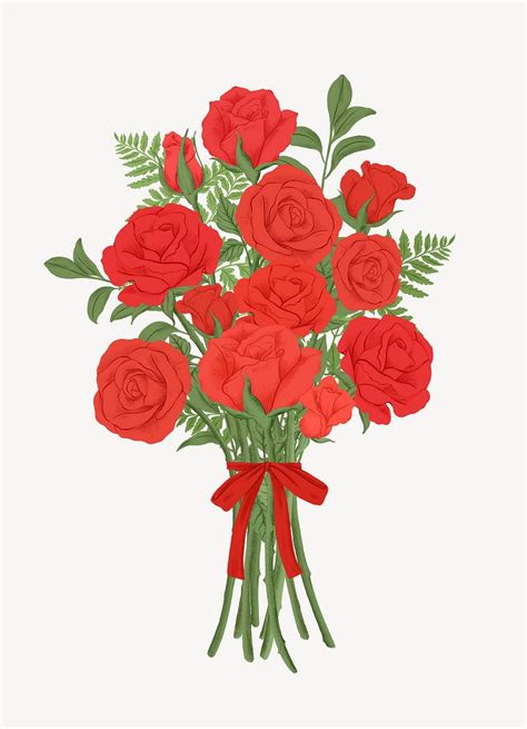 Free Red Rose Bouquet Clipart Download Free Red Rose Bouquet Clipart